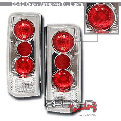 1985-98 Chevrolet Astro Altezza Tail Lights Chrome